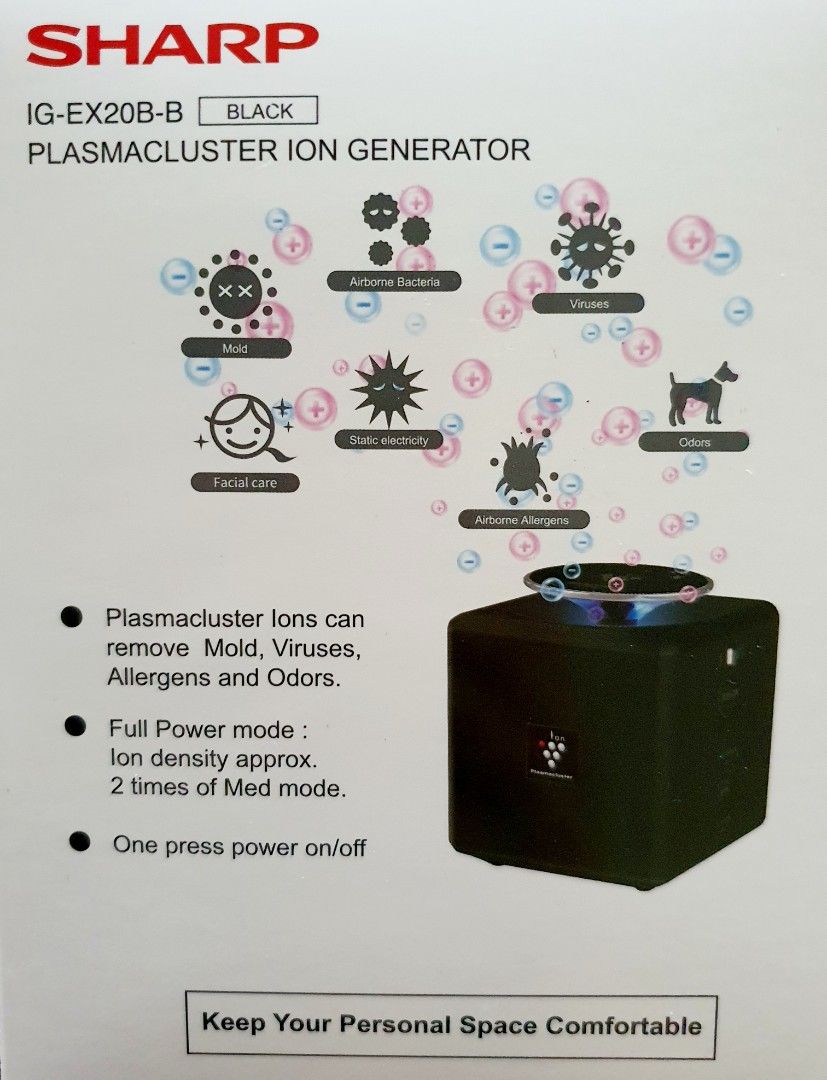 Sharp Plasmacluster Ion Generator, TV & Home Appliances, Air Purifiers ...