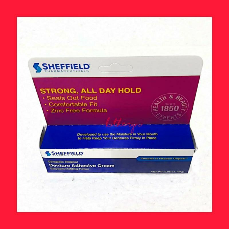 Sheffield Denture Adhesive Cream (Complete Original), Beauty & Personal ...