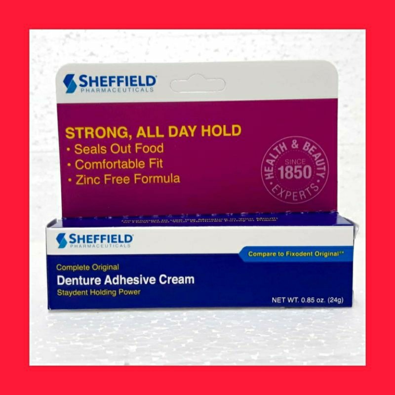 Sheffield Denture Adhesive Cream (Complete Original), Beauty & Personal ...