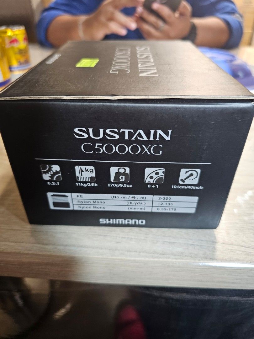 Shimano 21 Sustain FJ 5000XG Spinning Fishing Reel not Stella Twinpower ...