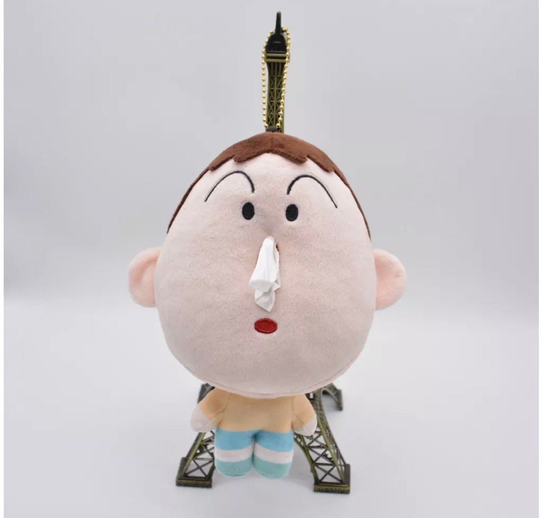 Shinchan Bo Chan 20cm Tissue Holder Keychain, Hobbies & Toys, Toys & Games on Carousell