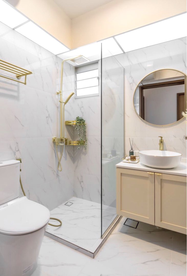 Tempered Glass Shower Screen Toilet Glass No Frame Frameless Sliding Door Swing Door Mirror