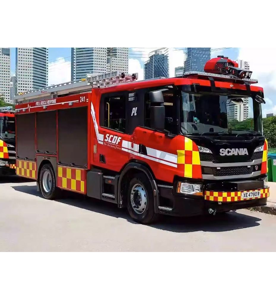 Singapore Civil Defence Force (SCDF) SCANIA Pump Ladder Model (1:43), Hobbies & Toys, Toys ...