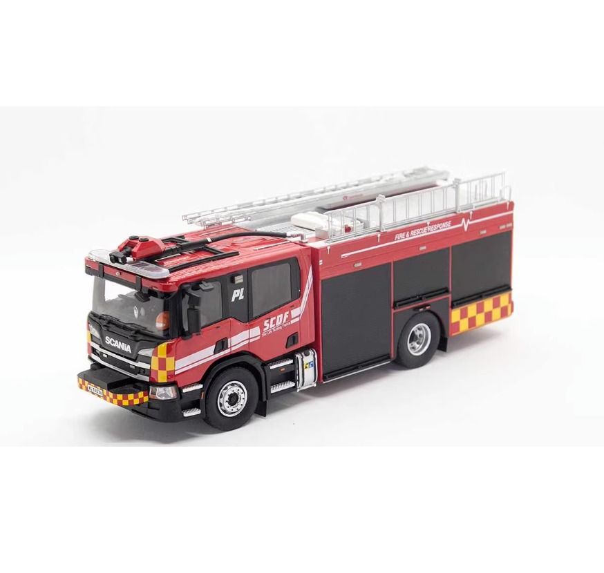 Singapore Civil Defence Force (SCDF) SCANIA Pump Ladder Model (1:43), Hobbies & Toys, Toys ...