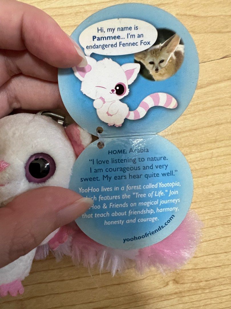 singapore zoo fennec fox and lesser panda stuffed toy keychain, Hobbies ...