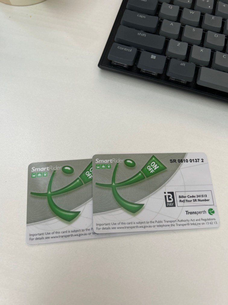 Smartrider Perth x2 cards, Tickets & Vouchers, Flights & Overseas ...