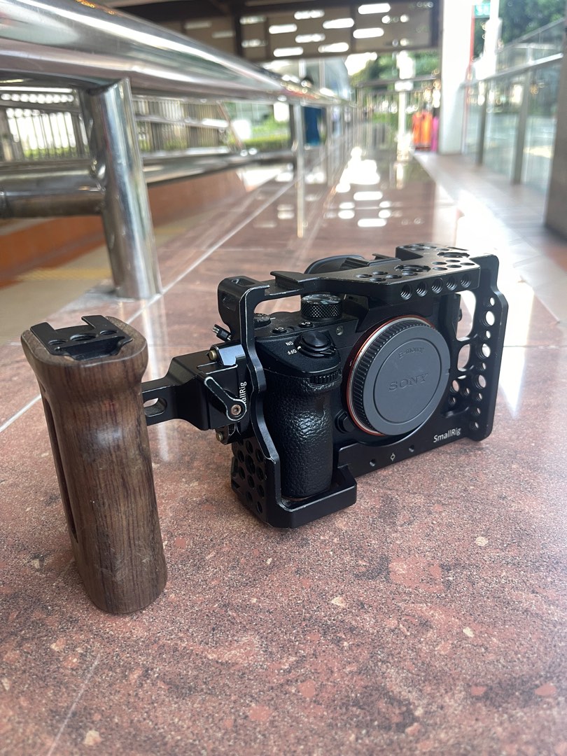 Sony A73 / A7iii + small rig cage + wooden handle!, Photography ...