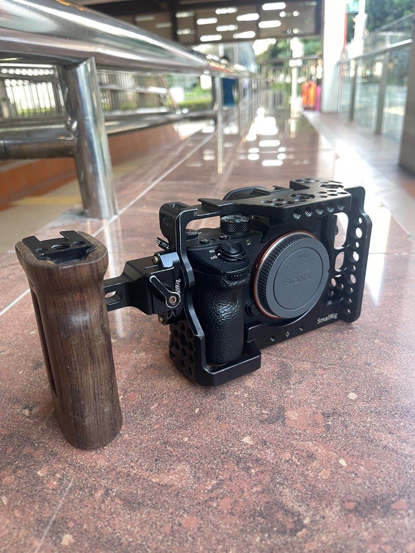 Sony A73 / A7iii + small rig cage + wooden handle!, Photography ...
