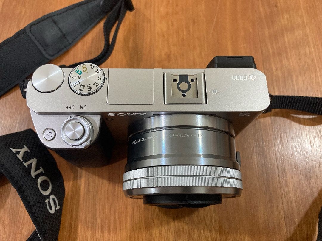 Sony alpha 6000 mirrorless DSLR camera (silver), Photography, Cameras ...