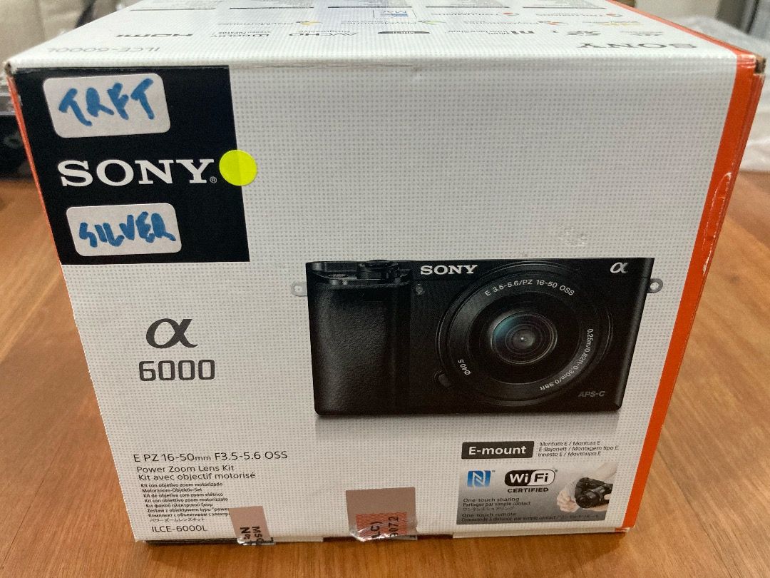 Sony alpha 6000 mirrorless DSLR camera (silver), Photography, Cameras ...