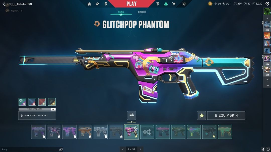 stacked valorant account ( rgx blade, vct xeno knife ) 20 prem 5 bp ...