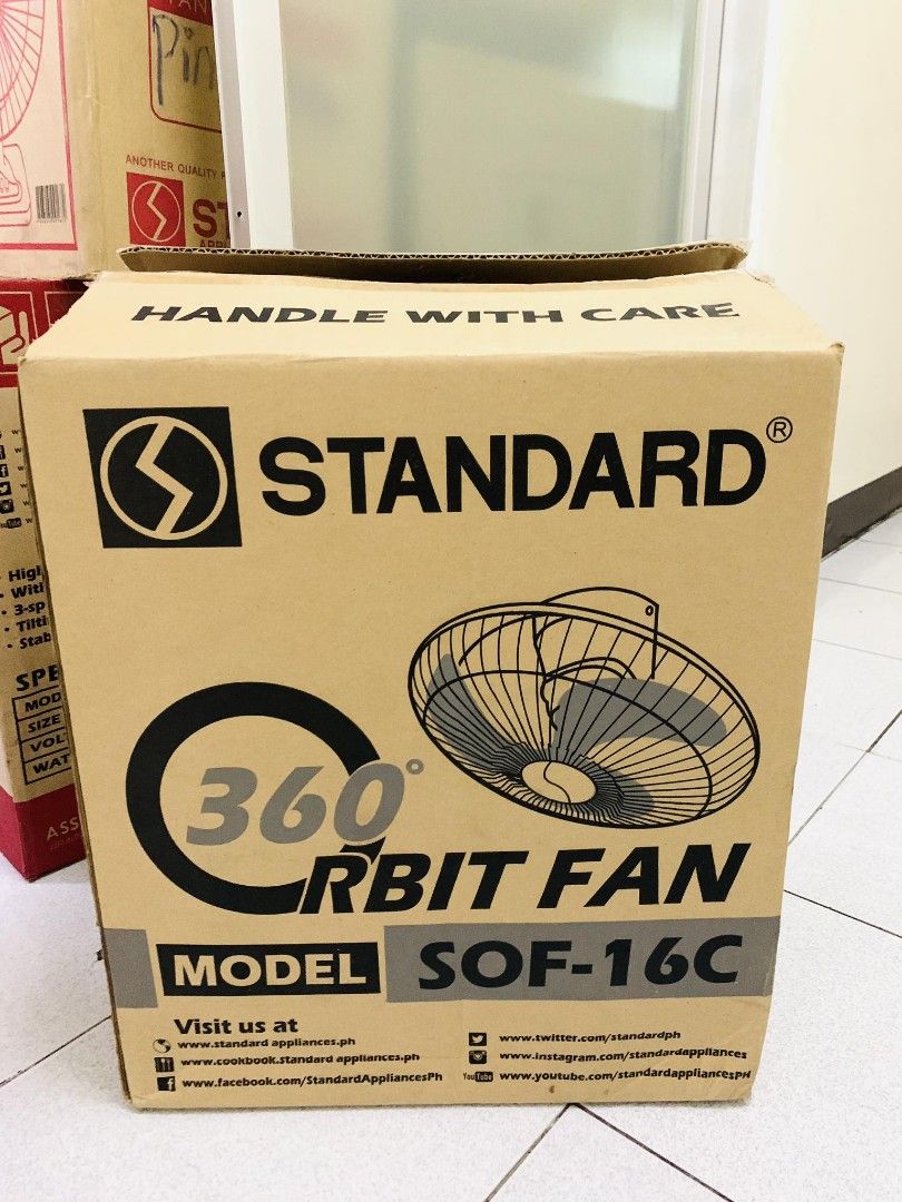 Standard 16" Ceiling / Orbit Fan Type SOF-16C, Furniture & Home Living ...