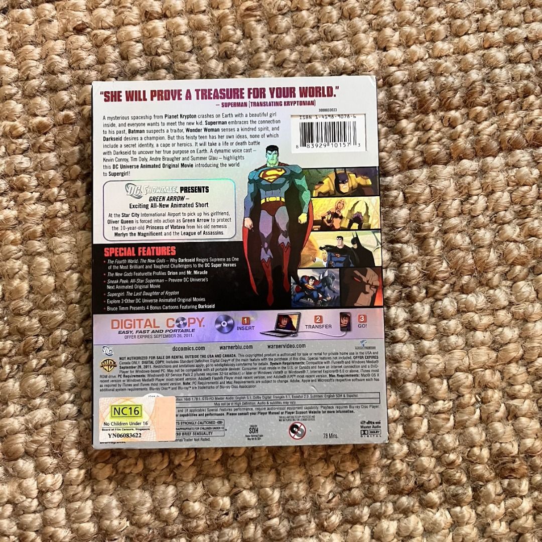 Superman/Batman Apocalypse DVD, Hobbies & Toys, Music & Media, CDs ...