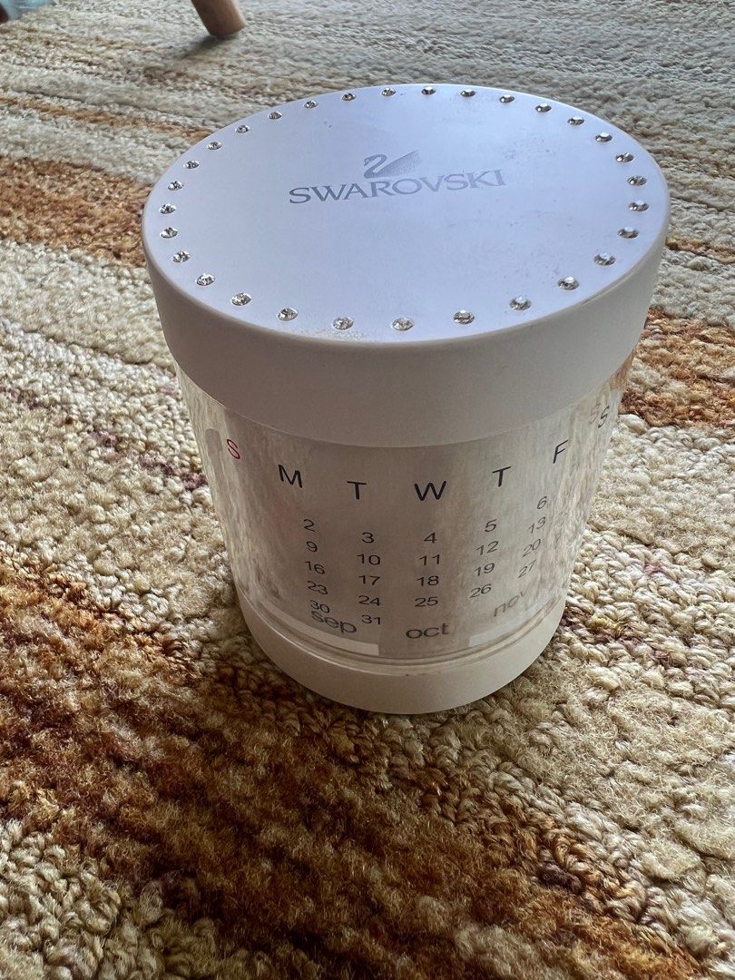 Swarovski perpetual table calendar, Furniture & Home Living, Home Decor ...