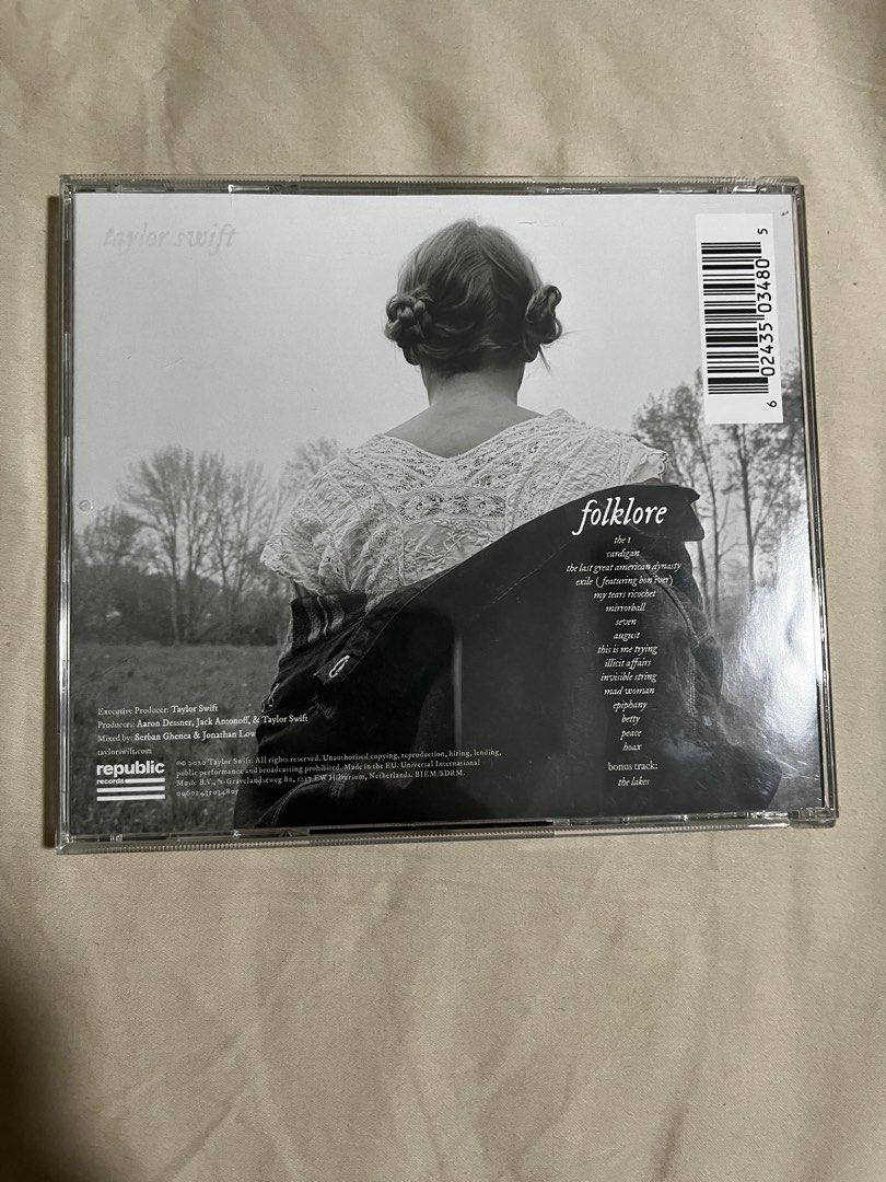 Taylor Swift Folklore CD, Hobbies & Toys, Music & Media, CDs & DVDs on ...