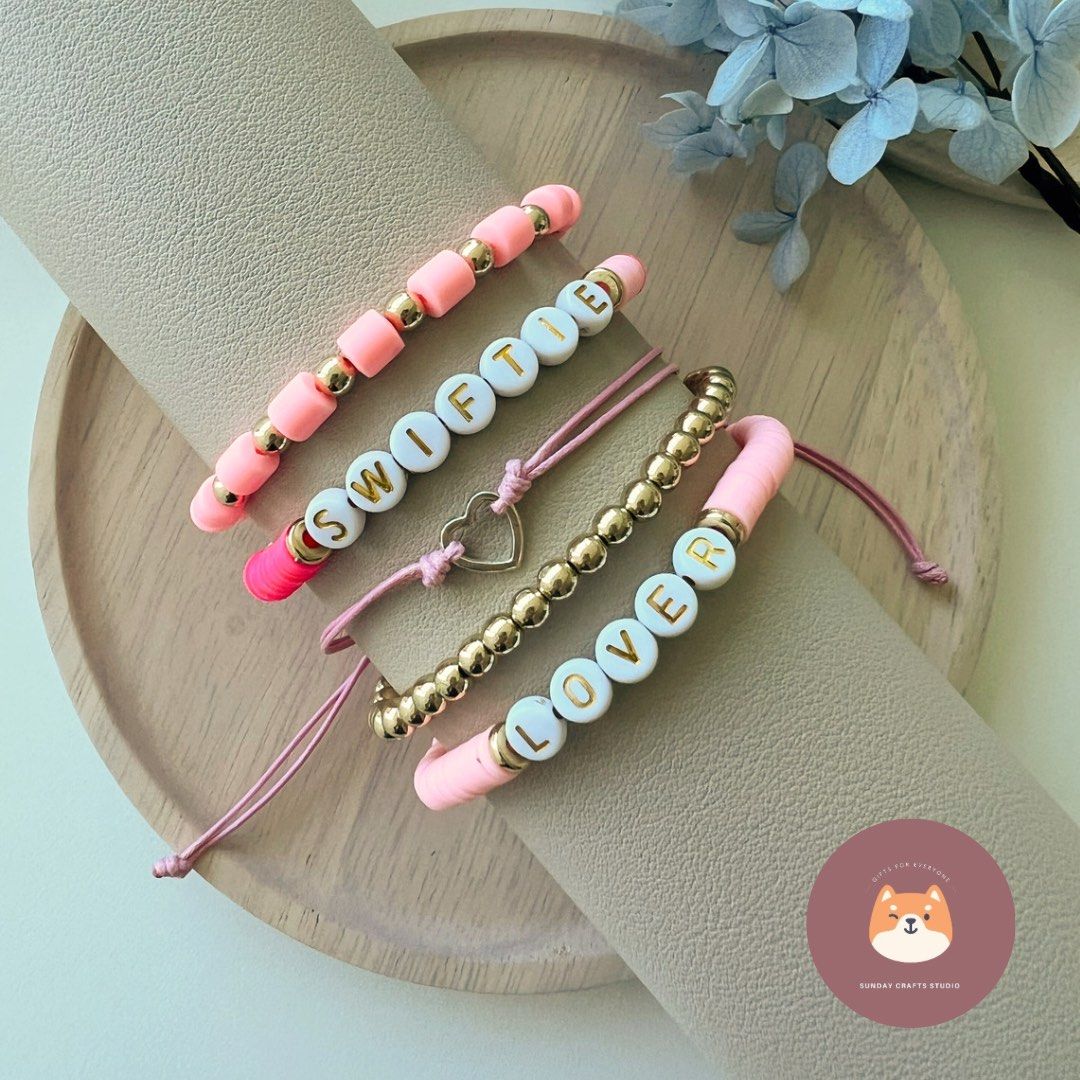 Taylor Swift Friendship Bracelet - Bundle of 5 + Taylor Swift Tattoo ...