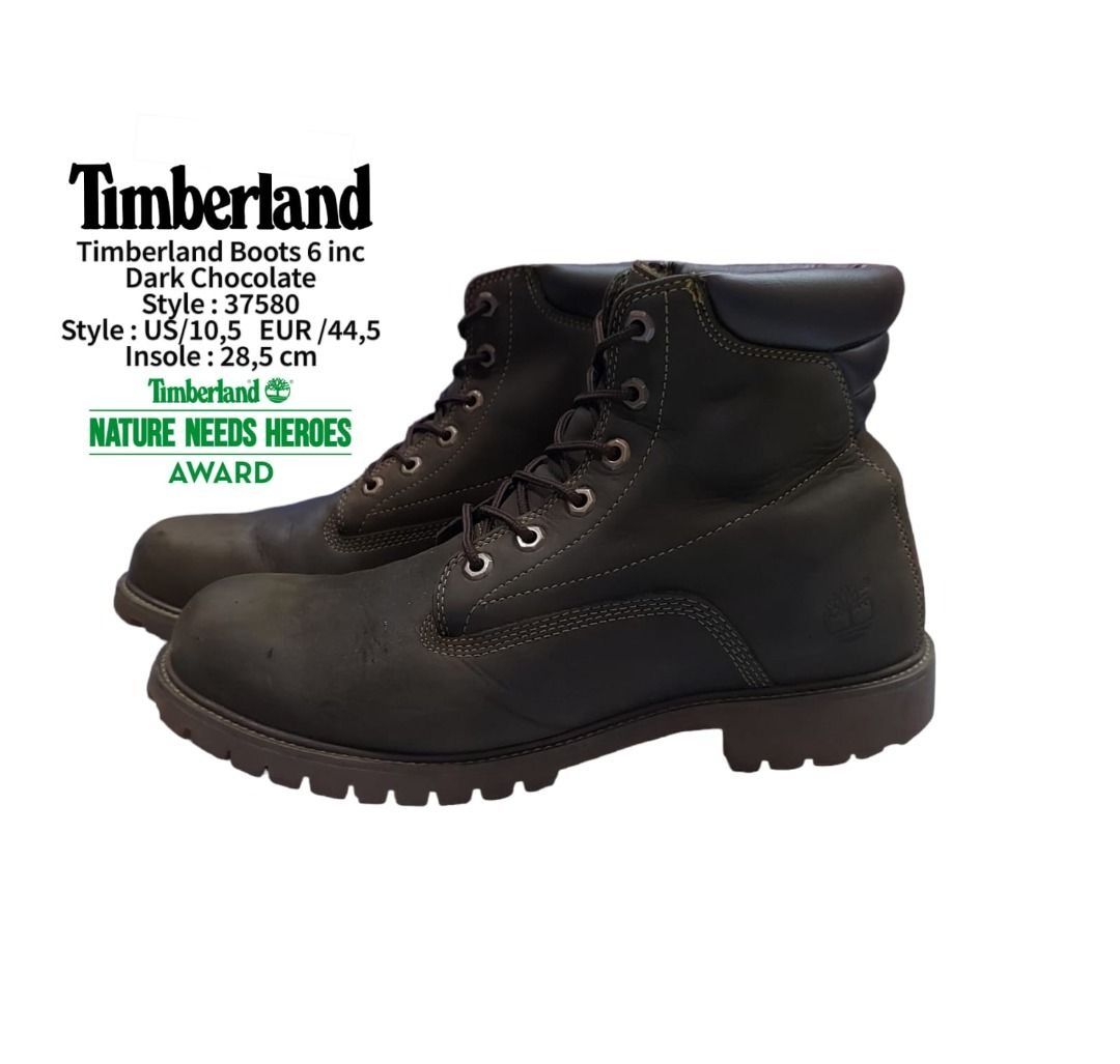 Timberland Boots 6 Inc Classic Mens Dark Chocolate 37580 Ukuran 44,5 ...
