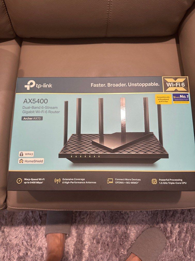 TP Link AX5400 Wifi6 Dual Band Router, Computers & Tech, Parts ...