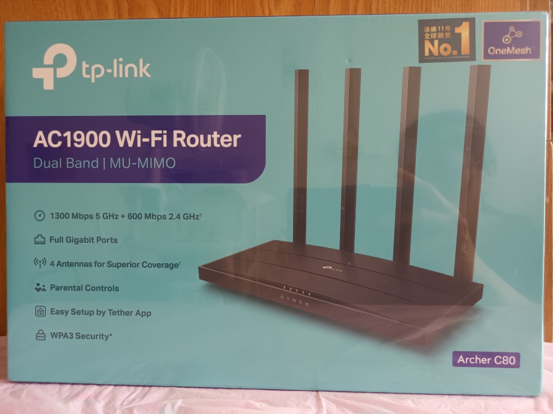 tp-link AC1900 Wi-Fi Router (全新)[未拆盒], 電腦＆科技, 電腦周邊及配件, Wifi及上網相關產品 ...