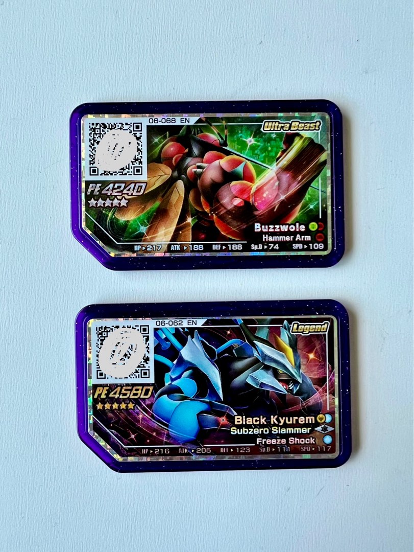 (Trade) Pokemon gaole Legend 2 Buzzwole & Black Kyurem, Hobbies & Toys ...