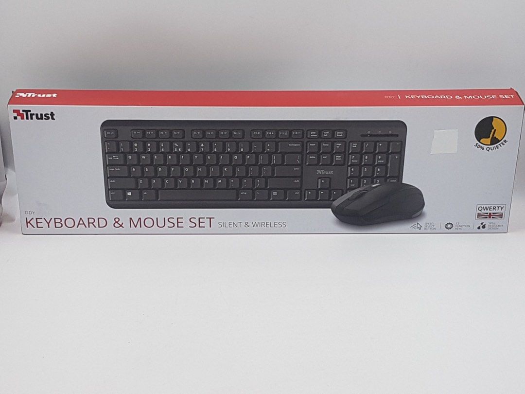 Trust keyboard and mouse set silent and wireless, Computers & Tech ...