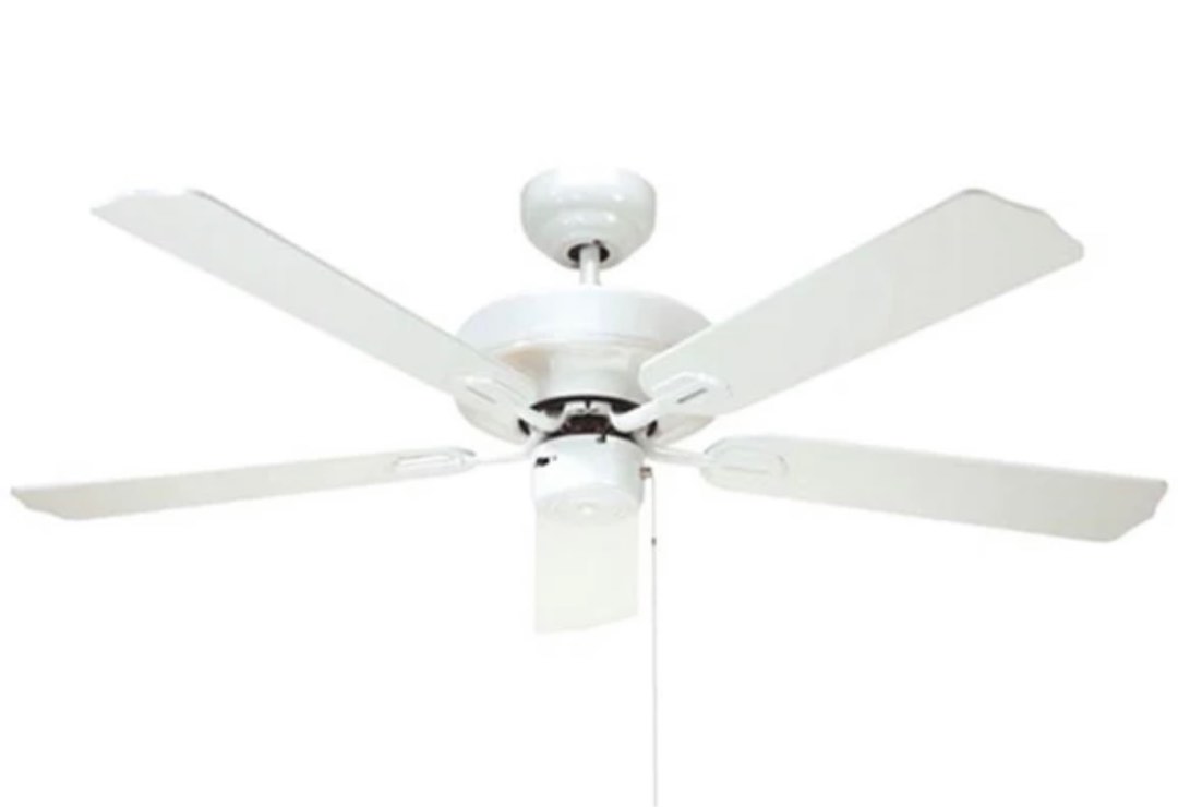 Two Ceiling fan white pine no light no remote, Furniture & Home Living ...