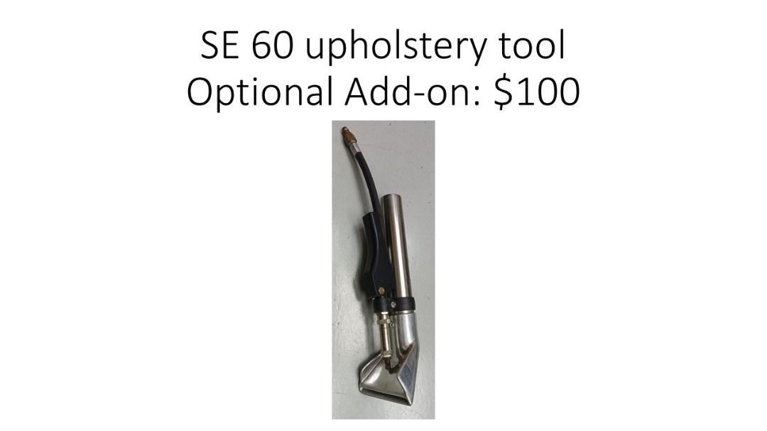 TYPHOON SE60 CARPET EXTRACTOR (Optional add-on $100 for upholstery tool ...