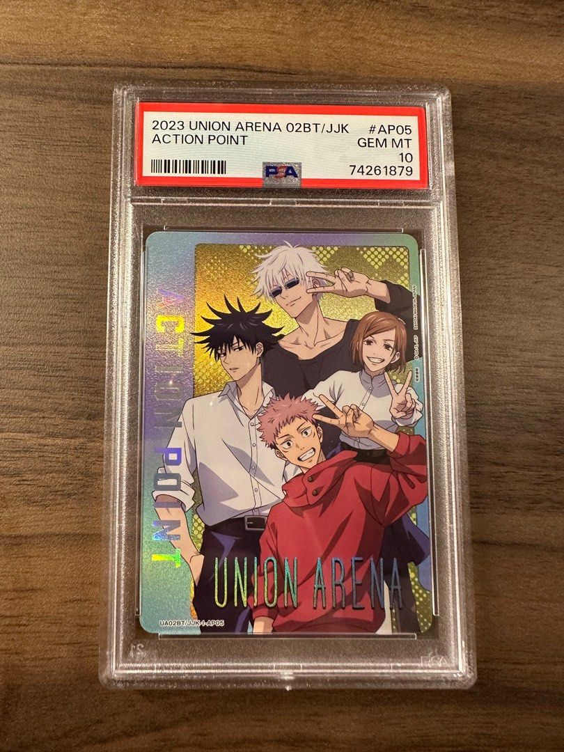 Union arena jujutsu kaisen psa 10 gojo Yuji Megumi, Hobbies & Toys ...