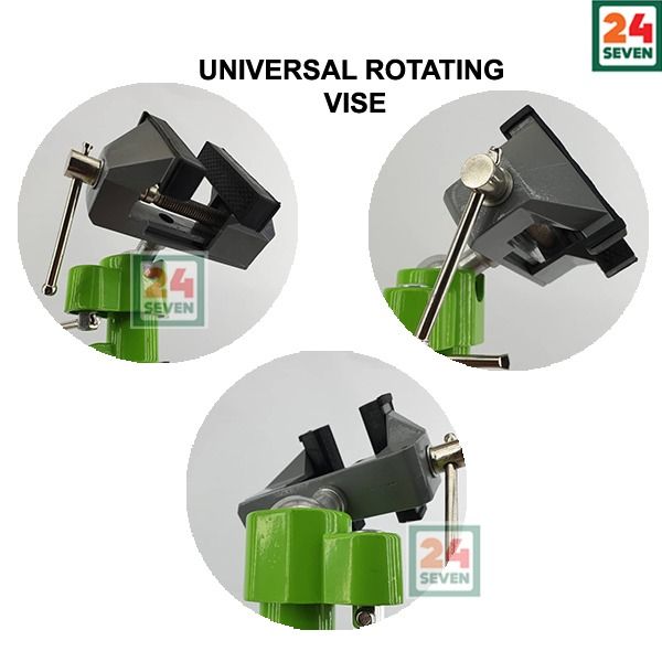 Universal Vise 360 Degree Rotating Table Bench Vice Swivel 3 DIY Bench ...