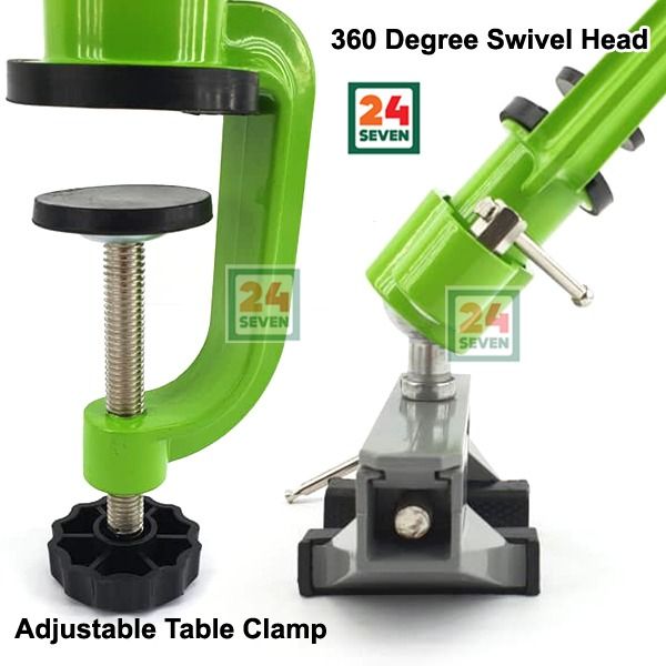 Universal Vise 360 Degree Rotating Table Bench Vice Swivel 3 DIY Bench ...