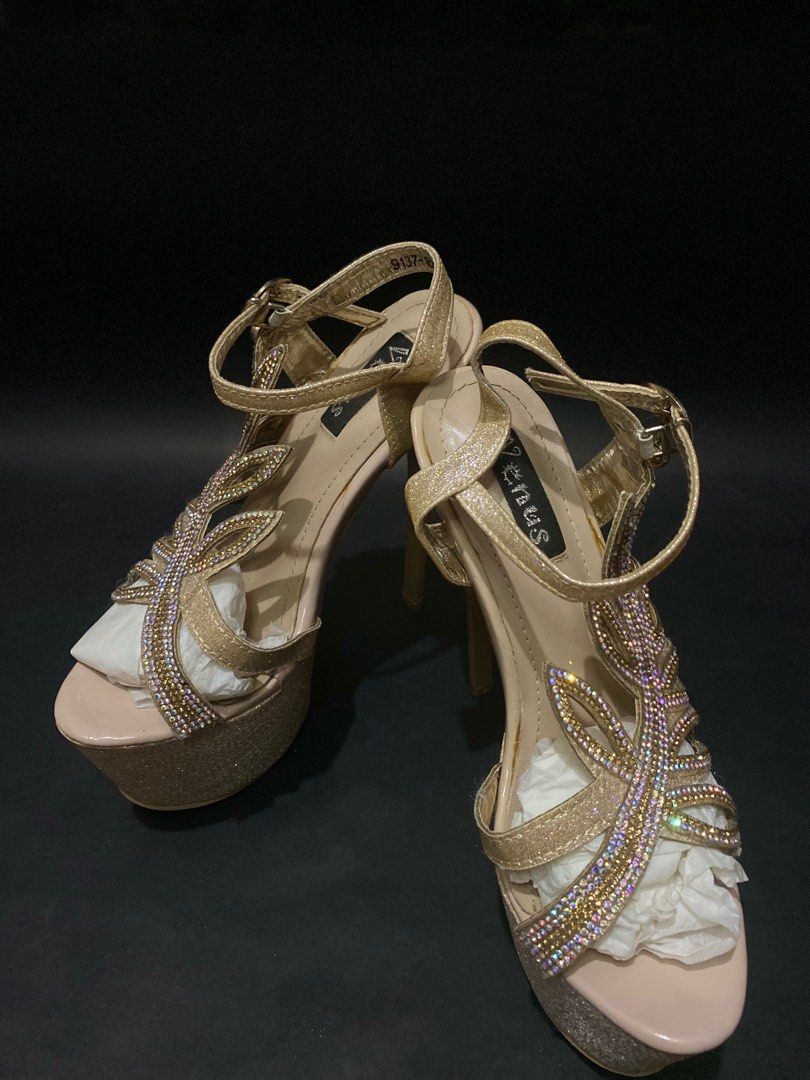 VENUS Gold Pageant Heels on Carousell