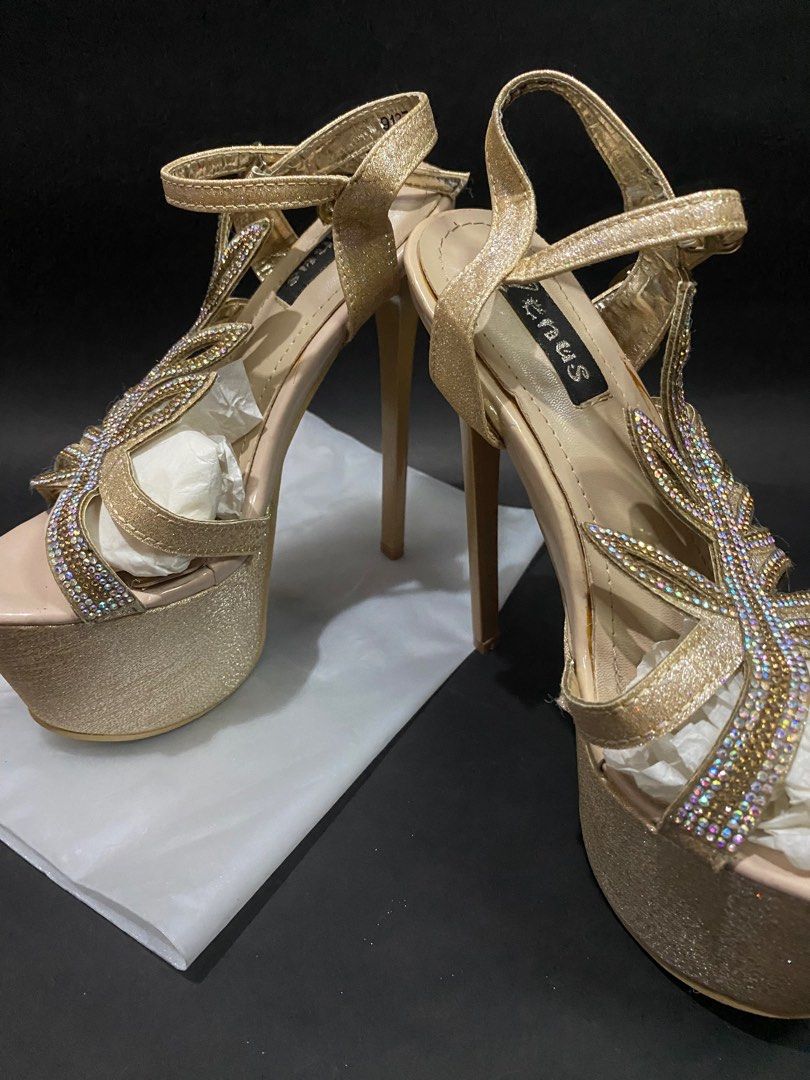VENUS Gold Pageant Heels on Carousell