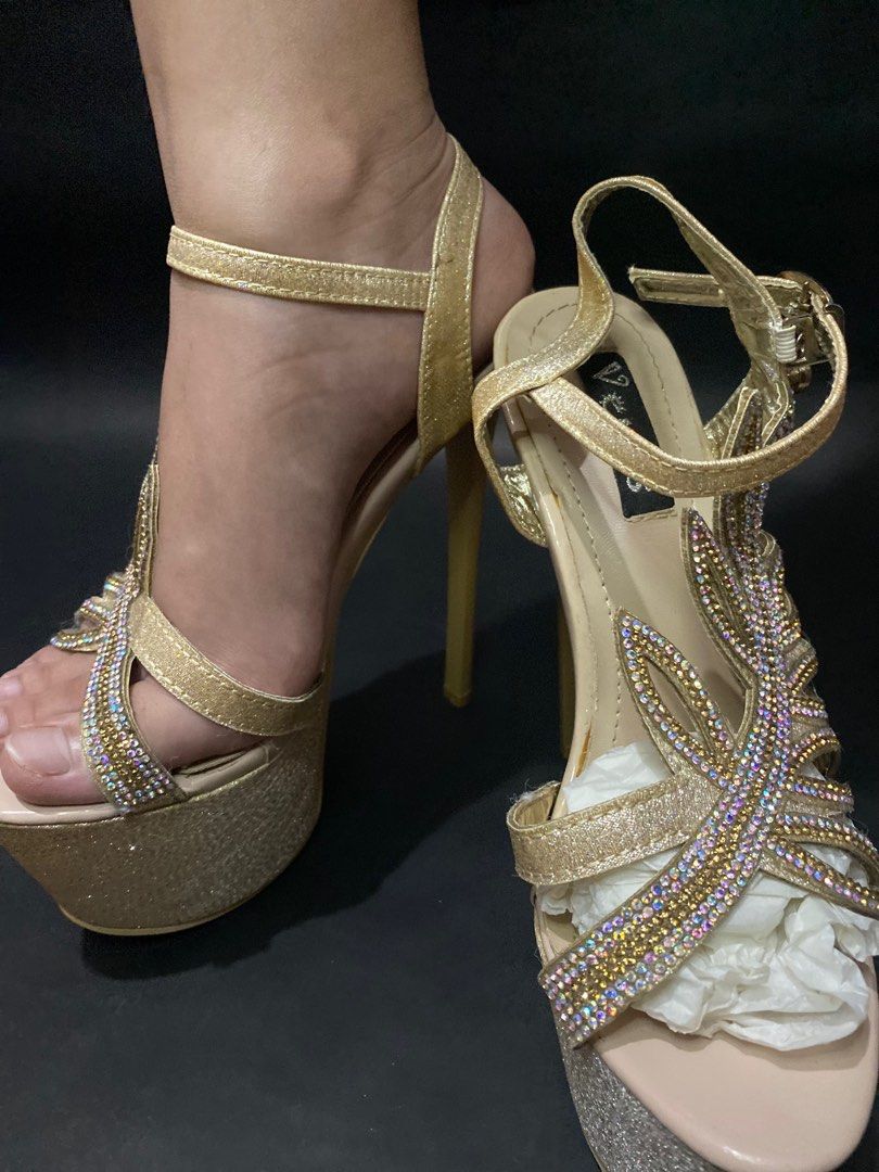 VENUS Gold Pageant Heels on Carousell