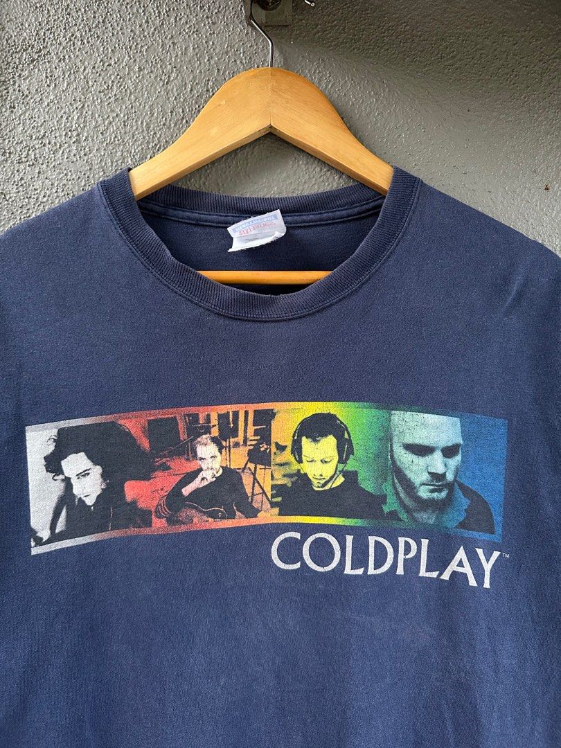 Vintage Coldplay band tour 2005, Men's Fashion, Tops & Sets, Tshirts ...