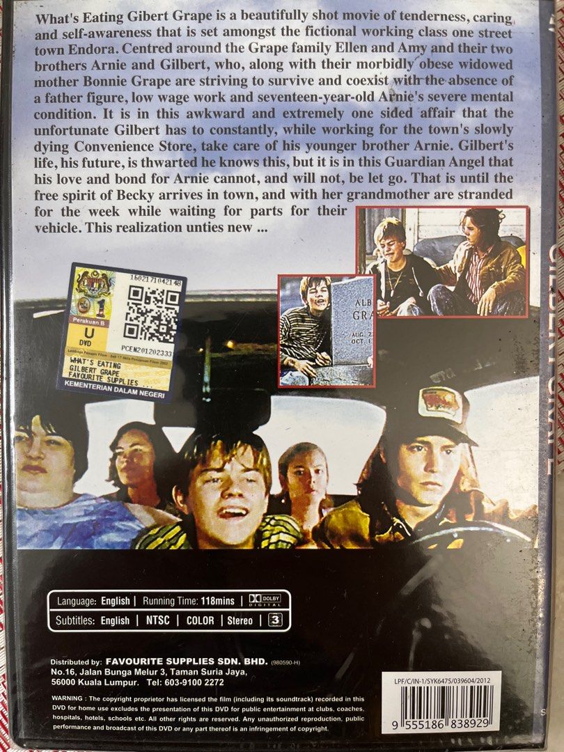 WHATS EATING GILBERT GRAPE DVD, Hobbies & Toys, Music & Media, CDs & DVDs on Carousell