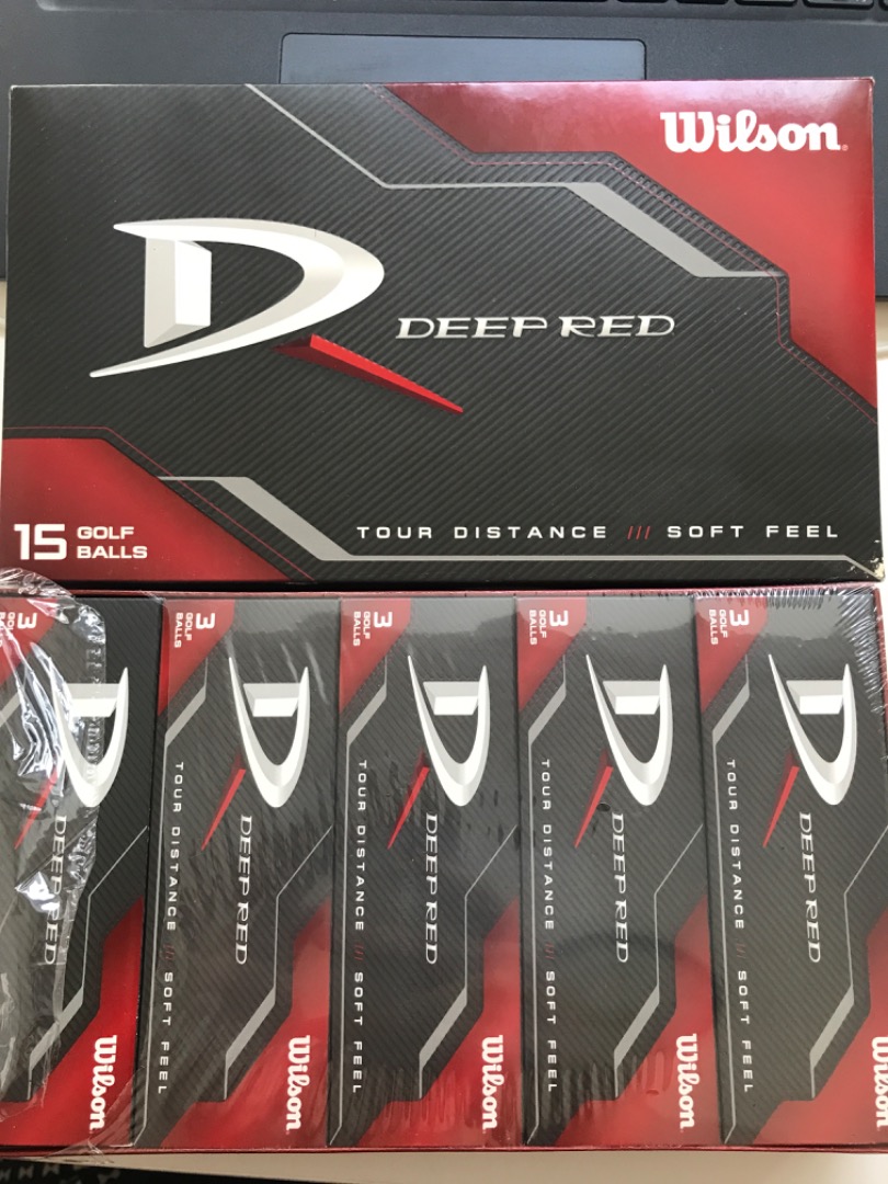 Wilson Deep Red Golf Balls, Sports Equipment, Sports & Games, Golf on ...