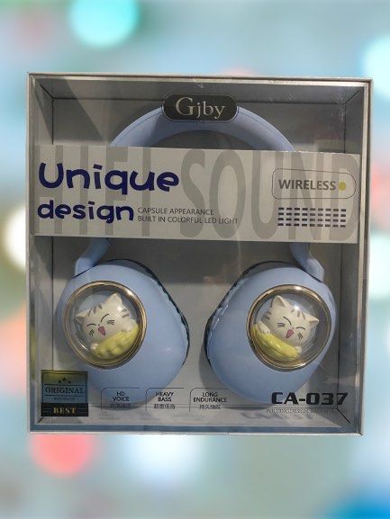 Wireless Cat Headphone/Headset/Gjby Blue Color (Fun Claw), Audio, Headphones & Headsets on Carousell