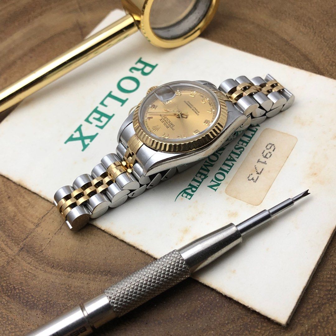 SOLD- (With Paper) Rolex 69173 Arabic numeral dial (no lug holes) not ...