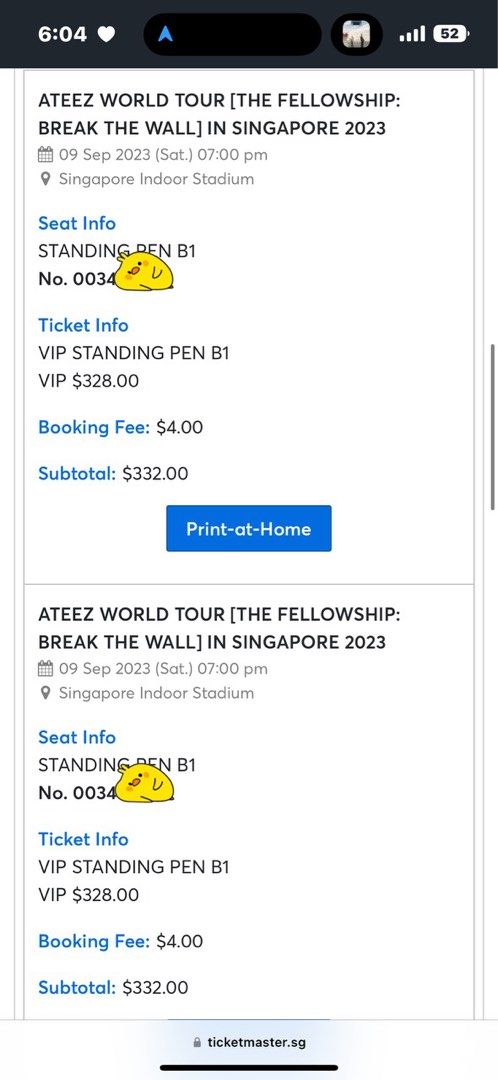 wts lfb x2 vip ateez ticket, Tickets & Vouchers, Event Tickets on Carousell