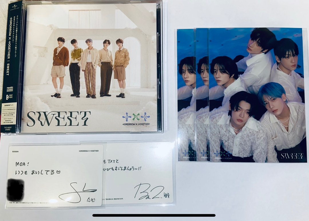 WTS TXT Sweet jp album Group bromide (Soobin Yeonjun Beomgyu Taehyun ...