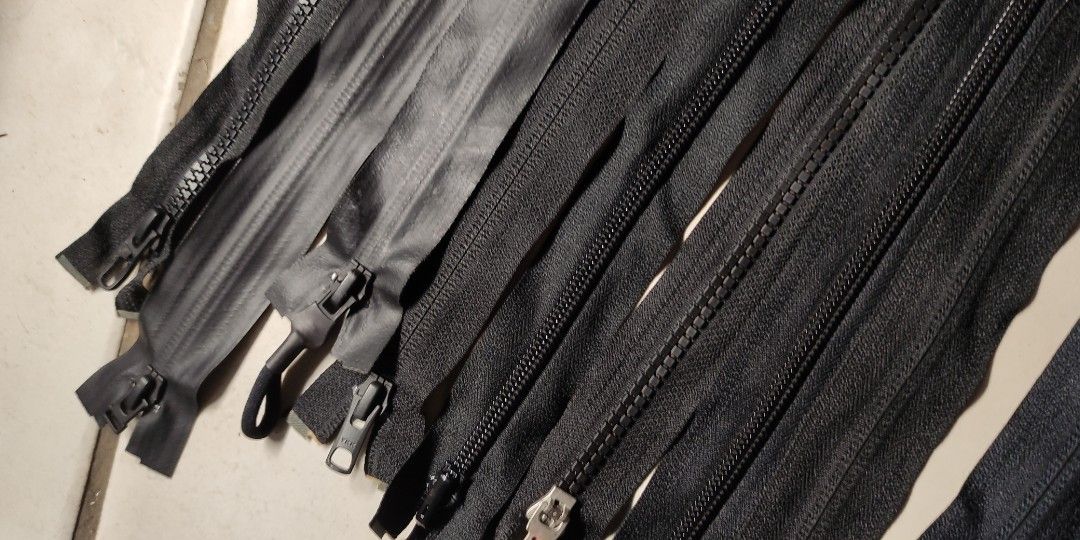 ykk made in Japan black single and double zipper brand new authentic ...