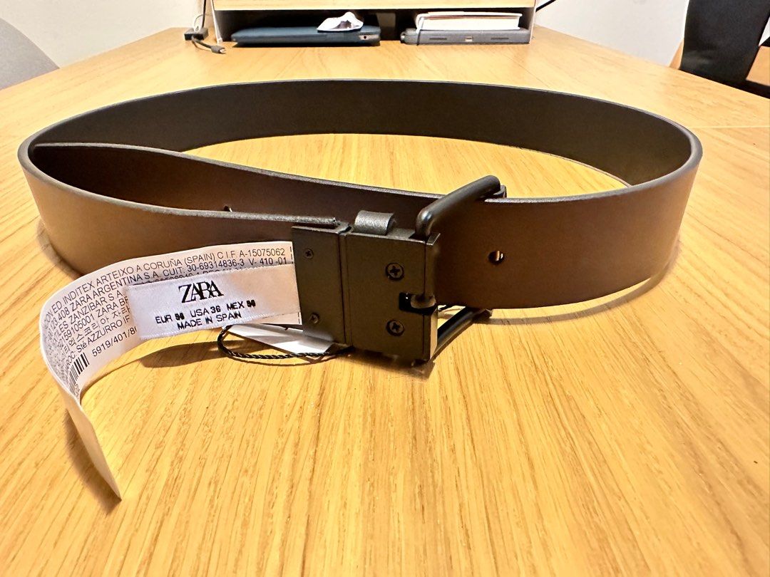 Zara Reversible Black & Brown Leather Belt, Men's Fashion, Watches ...