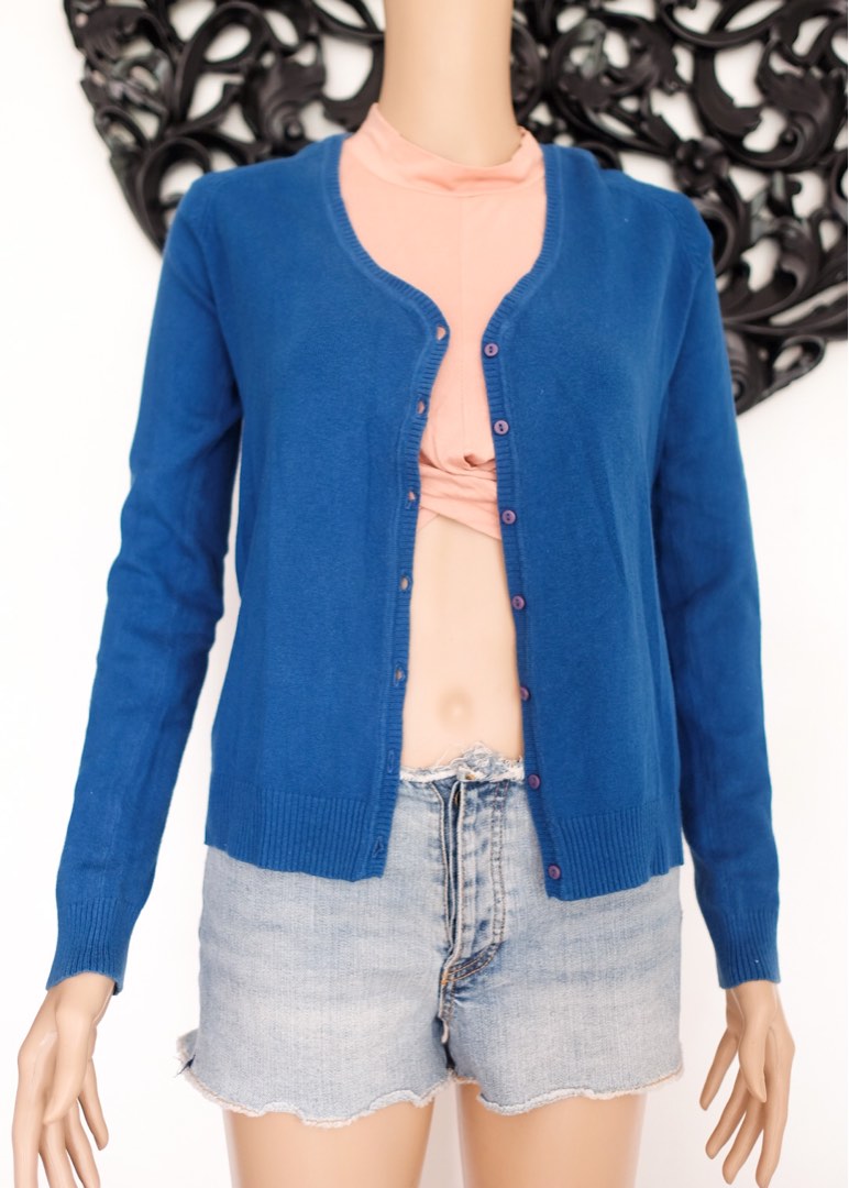 Zara Royal Blue Cardigan on Carousell