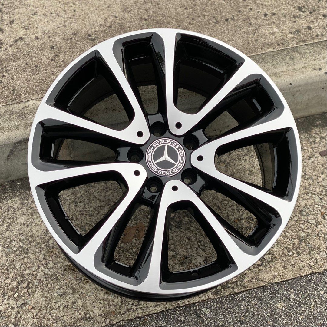 18” Mercedes Original Staggered Rim, Car Accessories, Tyres & Rims on ...