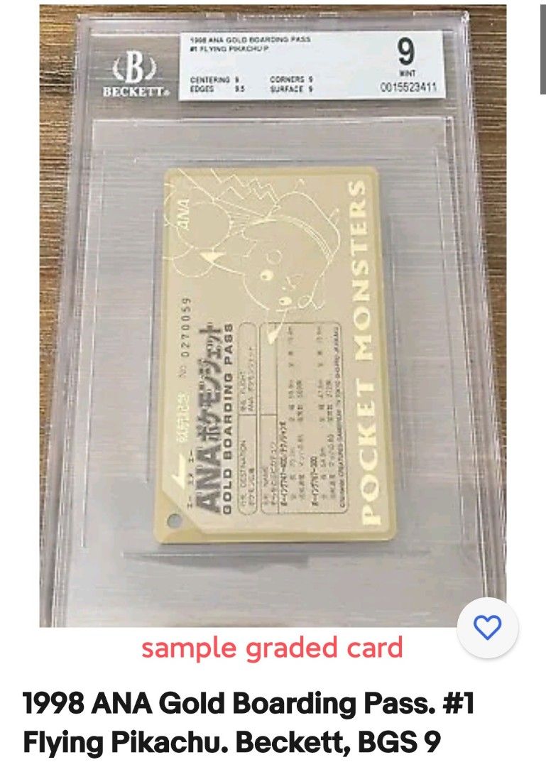 1998 Pokemon Sealed ANA gold cards (Pikachu, Mew and Mewtwo), Hobbies ...