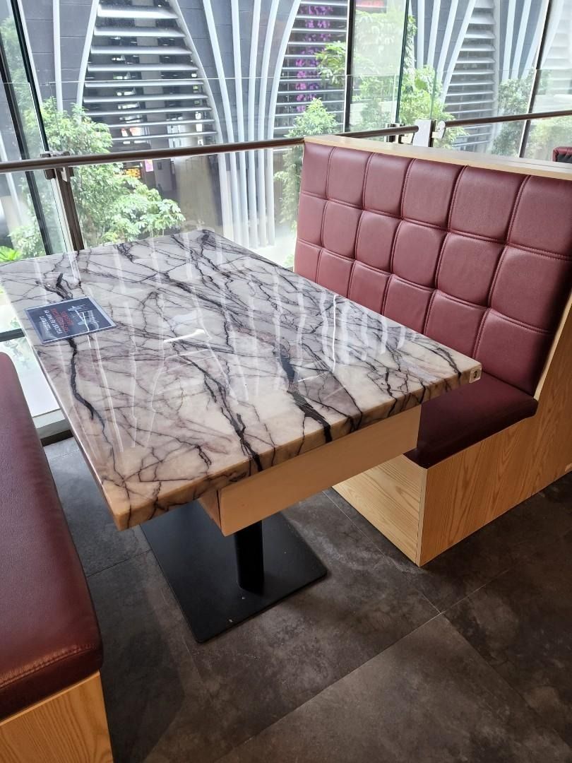 F&B Cafe Restaurant Bistro Bar 2 Seater Dining Chair Sofa banquette ...