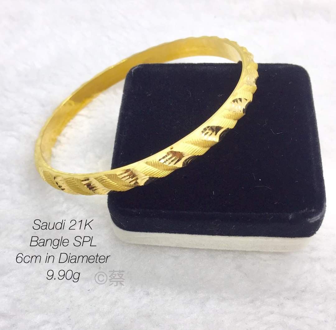 21K Saudi Gold bangle, Women's Fashion, Jewelry & Organizers, Bracelets ...