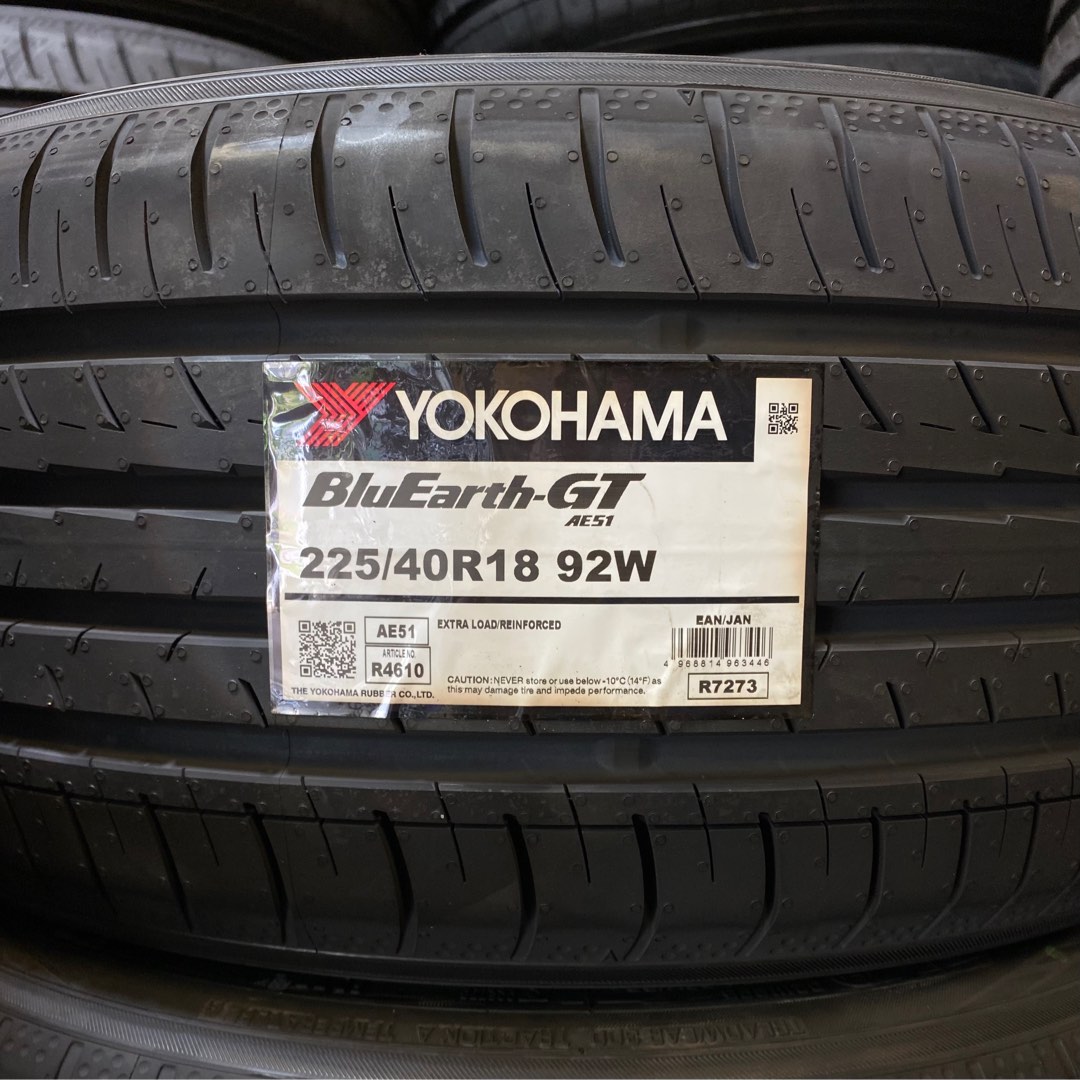 SALE💥 225/40R18 Yokohama BluEarth GT AE51 Sale Made in Japan 🇯🇵, Car Accessories, Tyres & Rims ...
