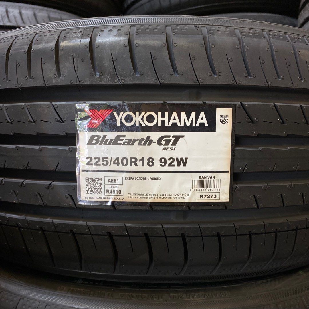 SALE💥 225/40R18 Yokohama BluEarth GT AE51 Sale Made in Japan 🇯🇵, Car Accessories, Tyres & Rims ...