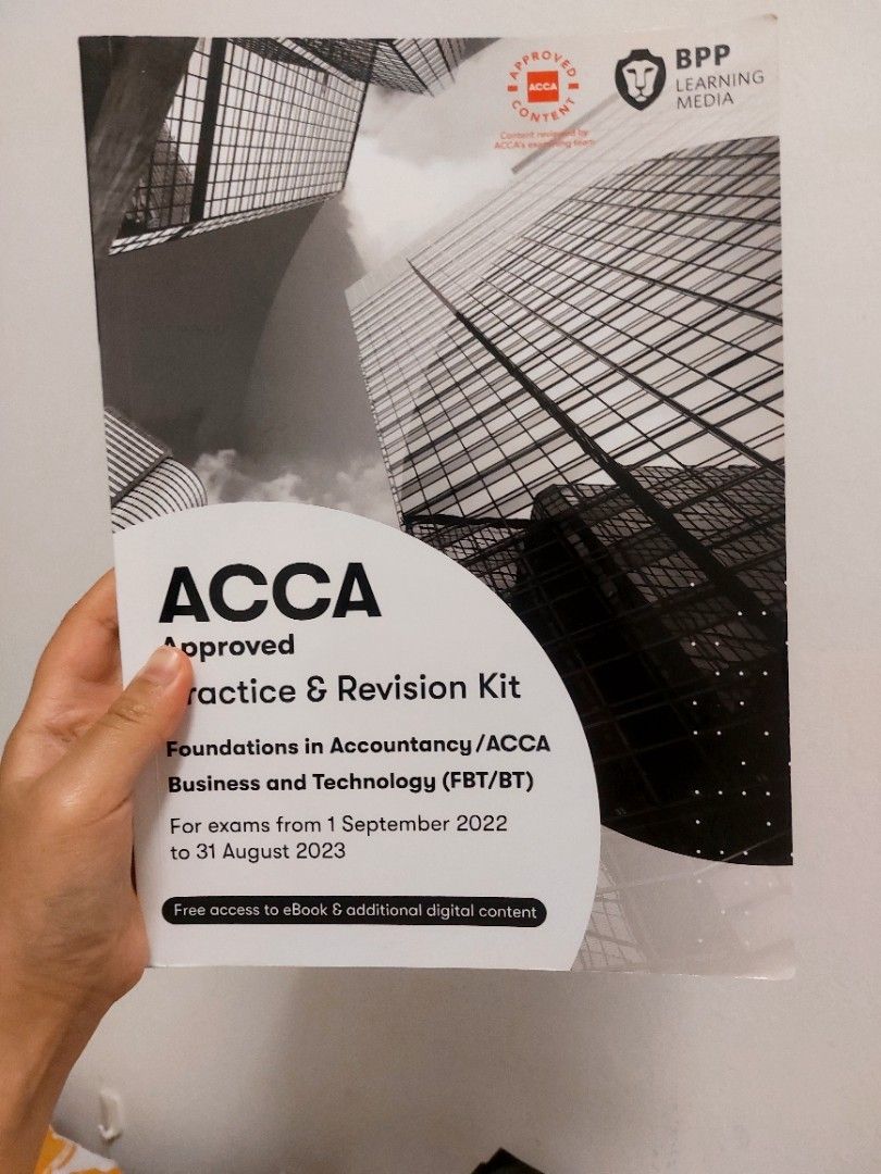 (2) *FBT* ACCA Approved Practice & Tevision Kit PRK ACCA/FIA, Hobbies ...